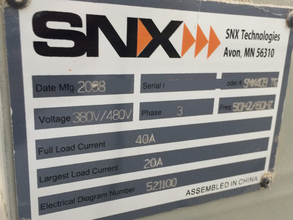 2008 SNX 408-TG CNC Router - Masse Sales Ltd.